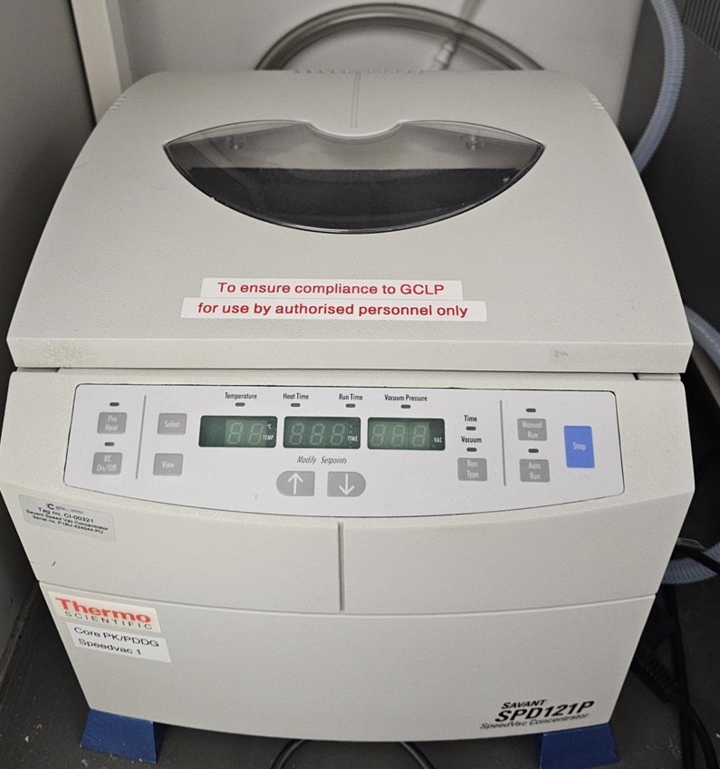 SpeedVac concentrator with vacuum solvent recovery system - available ...