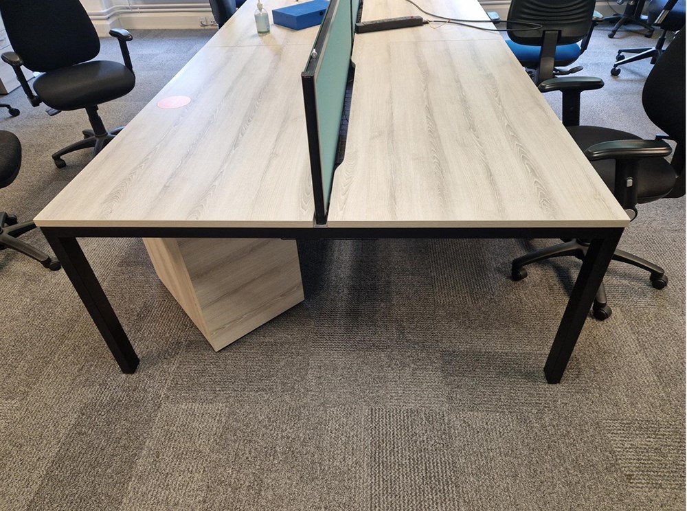 Tully Bench (2 person desk with divider) - available on Warp It, reuse ...